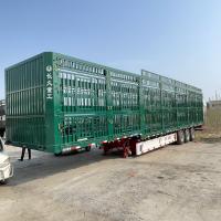 China 3-4 Axles 40ft Freight Semi-Trailer Transport Livestock Fence And For Truck Trailer for sale