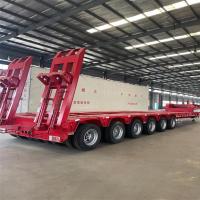 China Mechanical Suspension/Air Suspension Semi-Trailer 3 Axle 4 Axle Low Bed Truck Semi Trailer for sale