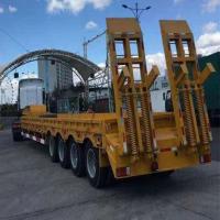 China Mechanical Suspension/Air Suspension Semi-Trailer 3 Axle 4 Axle Low Bed Truck Semi Trailer for sale