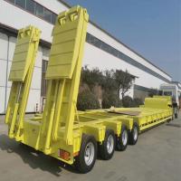 China Mechanical Suspension/Air Suspension Semi-Trailer 3 Axle 4 Axle Low Bed Truck Semi Trailer for sale