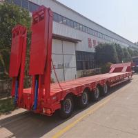 China Mechanical Suspension/Air Suspension Semi-Trailer 3 Axle 4 Axle Low Bed Truck Semi Trailer for sale