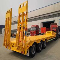 China 120T Max Payload Steel Excavator Trailers for Heavy Equipment Transportation Solution for sale