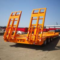 China 120T Max Payload Steel Excavator Trailers for Heavy Equipment Transportation Solution for sale