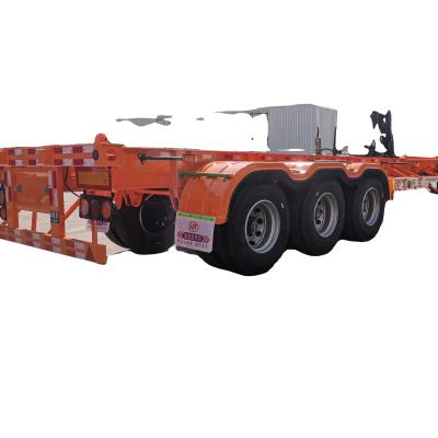 China 15 Workdays Production Time Low Timber Transport Flatbed Semi-Trailer Air Suspension for sale
