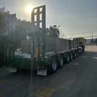 China 64T Max Payload Follow-up Steering 6-Axle Low-Flat Semi-Trailer for in Southeast Asia for sale