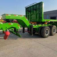 China Steel Flatbed Semi-Trailer for Low Timber Transport 15 Workdays Production Time Steel for sale
