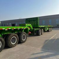 China Steel Flatbed Semi-Trailer for Low Timber Transport 15 Workdays Production Time Steel for sale