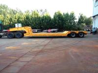 China Detachable Ultra-Low Flat Semi-Trailer for Cross-Border 13T 14T 16T 18T Axle Material for sale