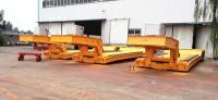 China Detachable Ultra-Low Flat Semi-Trailer for Cross-Border 13T 14T 16T 18T Axle Material for sale