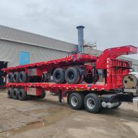 China Direct 40T 3 Axles 40ft Tri-Axle Side Wall Container Cargo Box Semi-Trailer for Cargo for sale