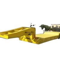 China Detachable Ultra-Low Flat Semi-Trailer for Cross-Border Heavy-Duty Steel Construction for sale