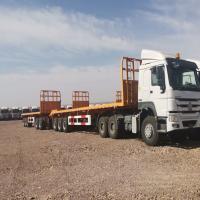 China 15 Workdays Production Time Truck Trailer Semi Trailer for Low Bed Tipper Flatbed Truck for sale