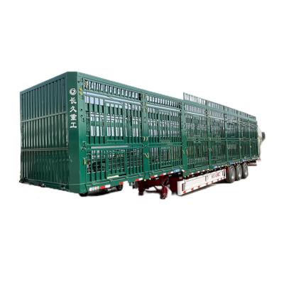 China Max Payload Semi-Trailer for Shipping Fruits Vegetables Livestock Storage Stake Fence for sale