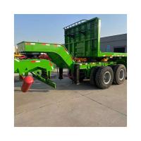 China 13T 16T 20T Axle Flatbed Semi Trailer for Container and Bulk Cargo Transportation for sale