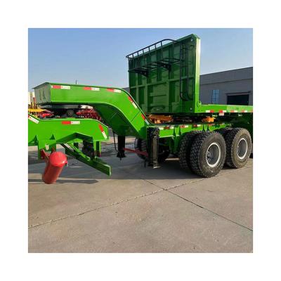 China 13T 16T 20T Axle Flatbed Semi Trailer for Container and Bulk Cargo Transportation for sale