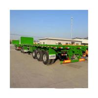 China Mechanical Suspension Double Axles Super Link Semi Trailer for 20 Ft 40 Feet Container for sale