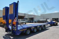 China High Capacity 120T Max Payload Heavy Duty Flatbed Semi Trailer for Trucking Needs for sale