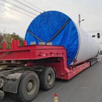 China Flatbed Semi-Trailer for Tower Transport 40T Max Payload 13T 14T 16T 18T Axle for sale