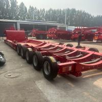China Flatbed Semi-Trailer for Tower Transport 40T Max Payload 13T 14T 16T 18T Axle for sale