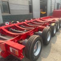 China Flatbed Semi-Trailer for Tower Transport 40T Max Payload 13T 14T 16T 18T Axle for sale