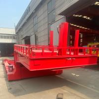 China Flatbed Semi-Trailer for Tower Transport 40T Max Payload 13T 14T 16T 18T Axle for sale