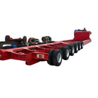 China Truck Trailer 2 Axle 20ft 40ft Shipping Container Chassis with Gooseneck Skeleton Truck Frame Semi Trailer for sale