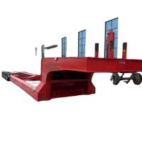 China Truck Trailer 2 Axle 20ft 40ft Shipping Container Chassis with Gooseneck Skeleton Truck Frame Semi Trailer for sale