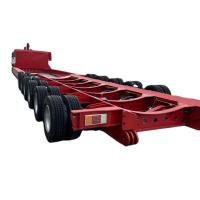 China Truck Trailer 2 Axle 20ft 40ft Shipping Container Chassis with Gooseneck Skeleton Truck Frame Semi Trailer for sale