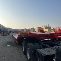 China 789-Axis Multi-Axis Flatbed Low-Bed Trailer for Large Trucks Huaxiang 's Best Choice for sale