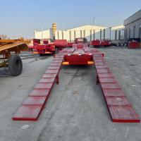 China 789-Axis Multi-Axis Flatbed Low-Bed Trailer for Large Trucks Huaxiang 's Best Choice for sale