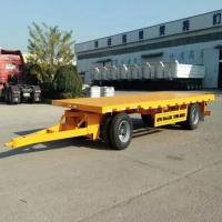 China Mechanical Suspension 40 Ft 3 Axle Low Bed Semi Trailer Transport Heavy Vehicles for sale