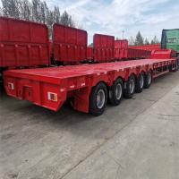 China 16T 2 Axles Flatbed 20ft 40ft 45ft 30-80 Tons Container Semi Truck Trailer for sale