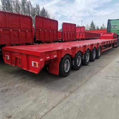China 16T 2 Axles Flatbed 20ft 40ft 45ft 30-80 Tons Container Semi Truck Trailer for sale