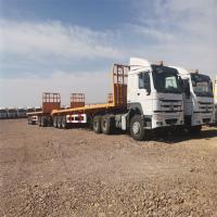 China 16T 2 Axles Flatbed 20ft 40ft 45ft 30-80 Tons Container Semi Truck Trailer for sale