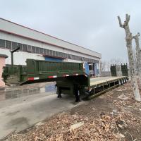 China 3 4 5 Axles Lowbed Truck Semi Trailer for Heavy Duty Transportation Needs for sale