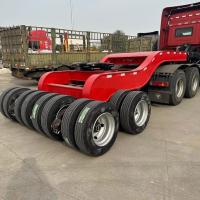 China 13 meter Low Bed Tipper Flatbed Truck Wall Semi Trailer for Market transport for sale