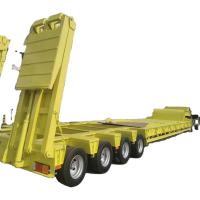 China Mechanical/Air Suspension 4 Axle 40T 60T Flatbed Semi Trailer with Customizable Options for sale