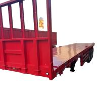 China 2024 Tri-axles 40FT Container Trailer Customizable Flatbed Trailer for Within Budget for sale