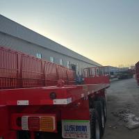 China 2024 Tri-axles 40FT Container Trailer Customizable Flatbed Trailer for Within Budget for sale