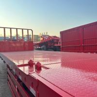 China 2024 Tri-axles 40FT Container Trailer Customizable Flatbed Trailer for Within Budget for sale