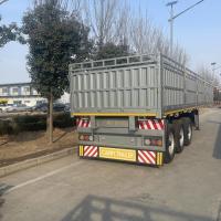 China Cattle Enclosed Semi-Trailer 40ft 40-60tons Cargo Trailer with Stake Fence in Ghana for sale