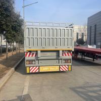 China Cattle Enclosed Semi-Trailer 40ft 40-60tons Cargo Trailer with Stake Fence in Ghana for sale