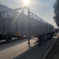 China Cattle Enclosed Semi-Trailer 40ft 40-60tons Cargo Trailer with Stake Fence in Ghana for sale
