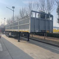 China Cattle Enclosed Semi-Trailer 40ft 40-60tons Cargo Trailer with Stake Fence in Ghana for sale