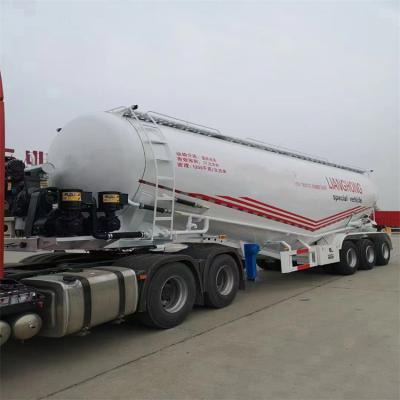 China Cement Bulk Powder Material Transport Semi-Trailer with 13T 14T 16T 18T Load Capacity for sale