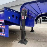 China 20ft 40ft 2 Axles 3Axles Extendable Lowbed Lowboy Flatbed Semi Trailer Truck with Air Suspension for sale