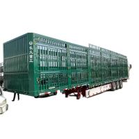 China 60 Tons 3 Axles Fence Semi Trailer for Goods Vegetable and Livestock Versatile Hauling for sale