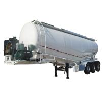 China 18T Air Suspension 3 Axle Bulk Cement Tank Powder Material Transport Tank Semi-Trailer for sale