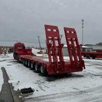 China Customers Optional Semi-Trailer Heavy Duty Flatbed Semi Trailer with 7 8 9 Axles for sale