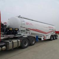 China 18T Air Suspension 3 Axle Bulk Cement Tank Powder Material Transport Tank Semi-Trailer for sale